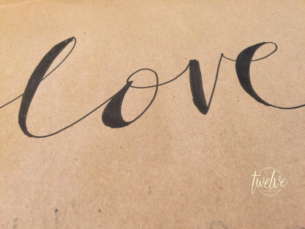 Valentines Butcher Paper Art How To - Twelve On Main