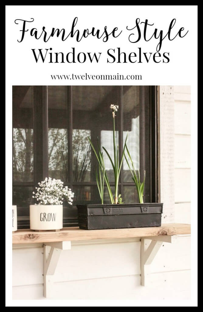 Build an Exterior Window Shelf - Twelve On Main