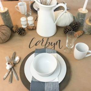 Fall Tablescape with Simple Farmhouse Touches - Twelve On Main