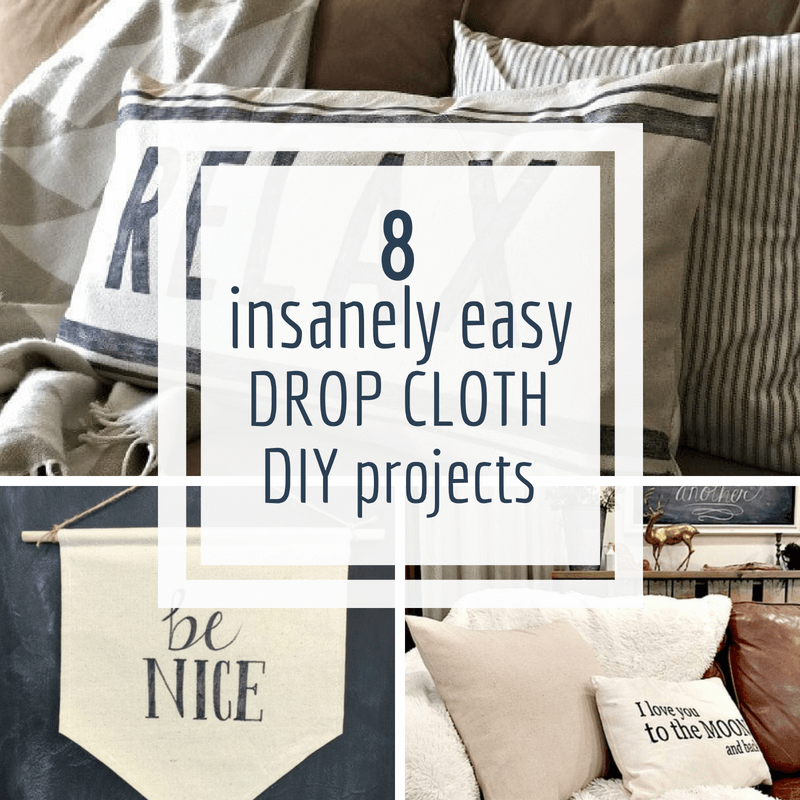10 Insanely Easy Painters Canvas Drop Cloth Projects to do Right Now ... 10 Insanely Easy Painters Canvas Drop Cloth Projects to do Right Now ...