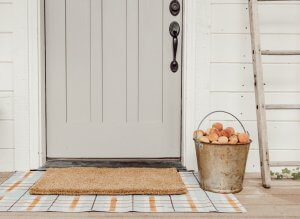 DIY Painted Rug Using Drop Cloth - Twelve On Main