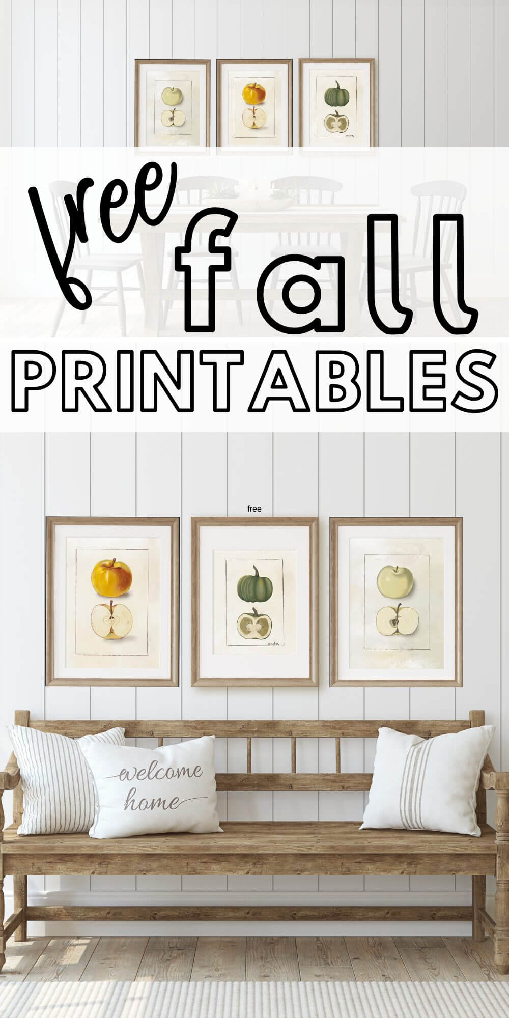 New Apple and Pumpkin Fall Printable Art For You! - Twelve On Main
