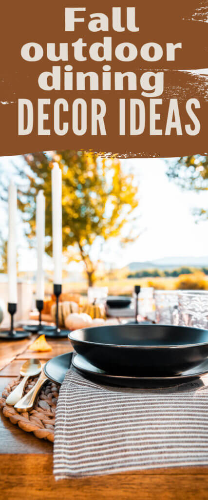 Simple Outdoor Fall Table Decor Ideas - Twelve On Main