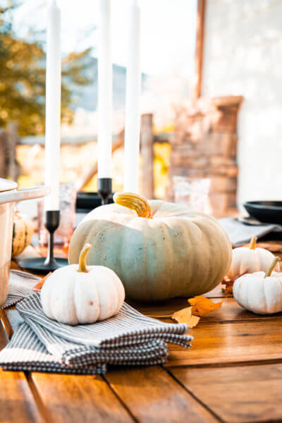 Simple Outdoor Fall Table Decor Ideas - Twelve On Main