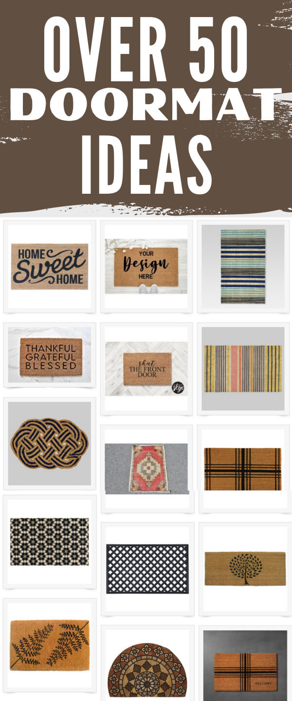 Over 40 Stylish Front Door Mat Ideas for your Home - Twelve On Main
