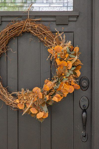 Gorgeous DIY Fall Eucalyptus Wreath - Twelve On Main