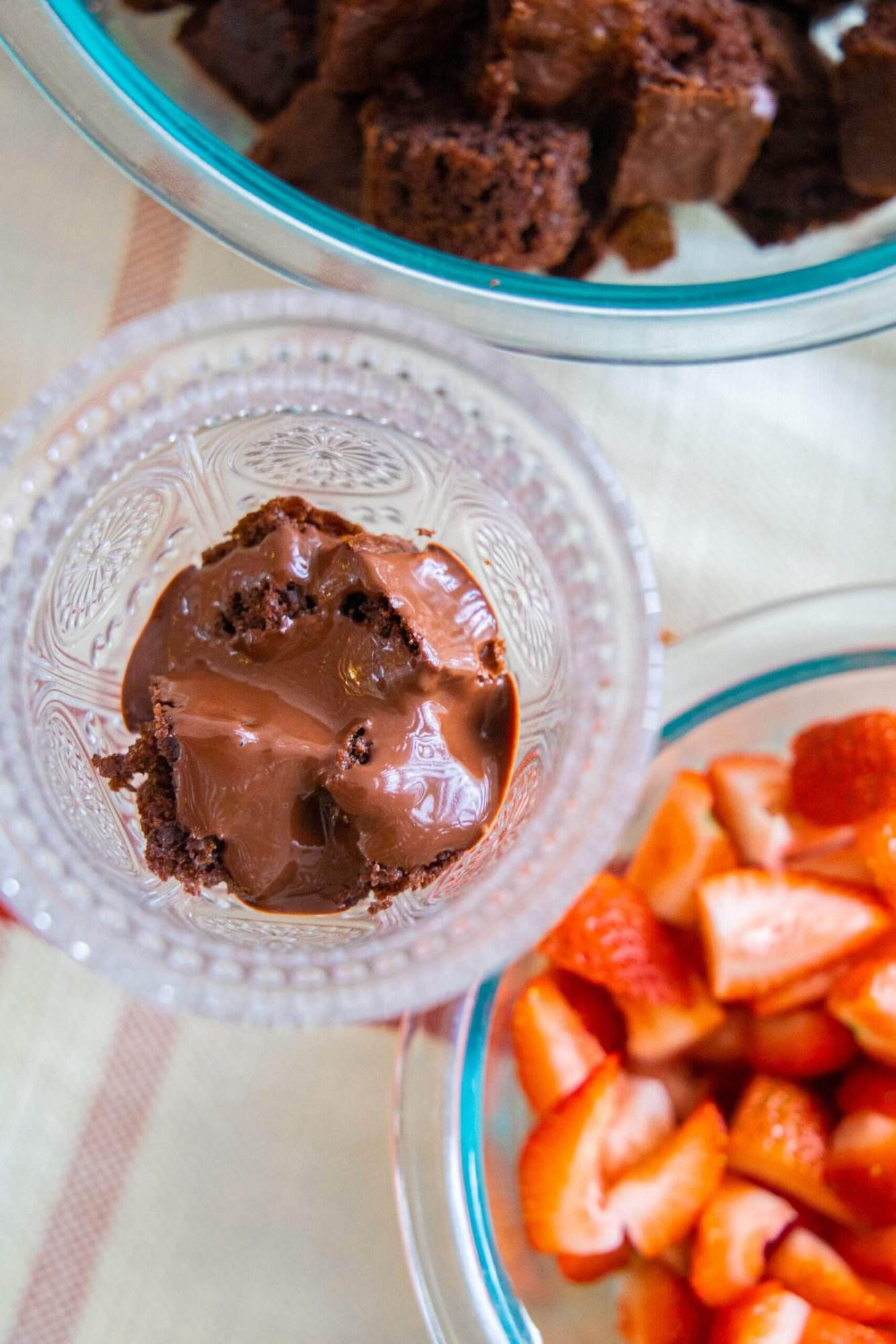 Easy Strawberry Brownie Trifle - Twelve On Main