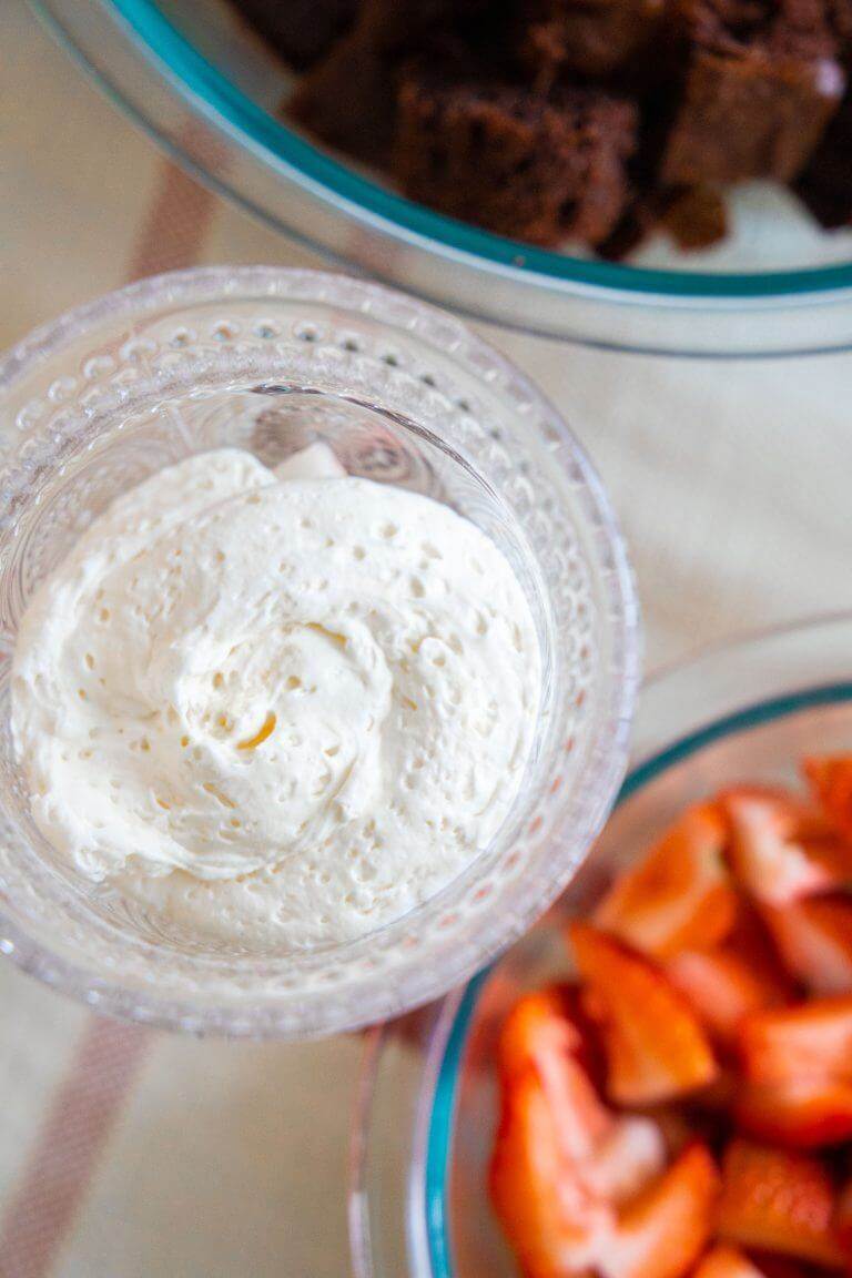 Easy Strawberry Brownie Trifle - Twelve On Main