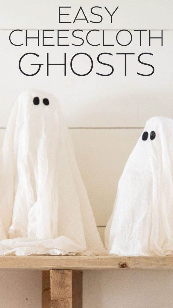 Easy Cheesecloth Ghost Halloween Craft - Twelve On Main
