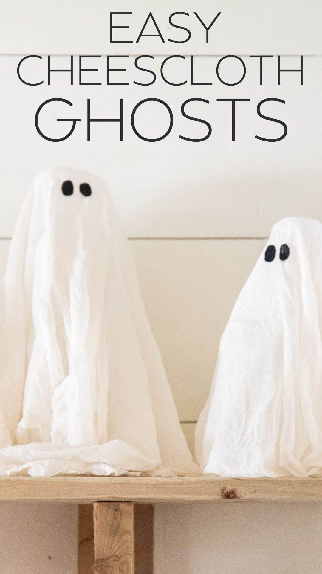 Easy Cheesecloth Ghost Halloween Craft - Twelve On Main