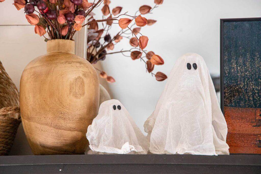 Easy Cheesecloth Ghost Halloween Craft - Twelve On Main