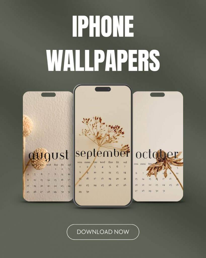 12 Free Monthly Phone Wallpaper Calendars - Twelve On Main