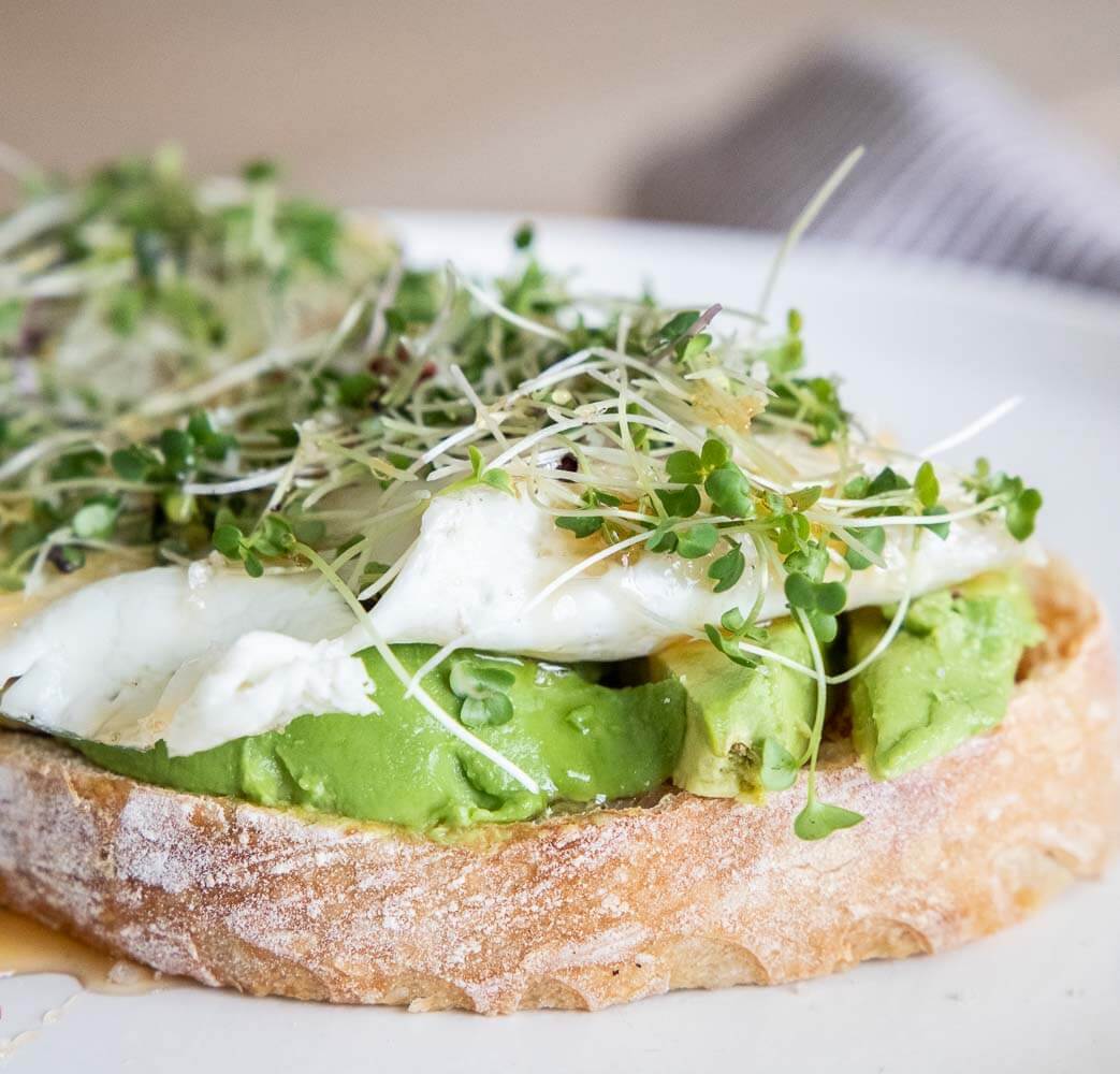 Easy Sourdough Breakfast Sandwich with Micro Greens - Twelve On Main