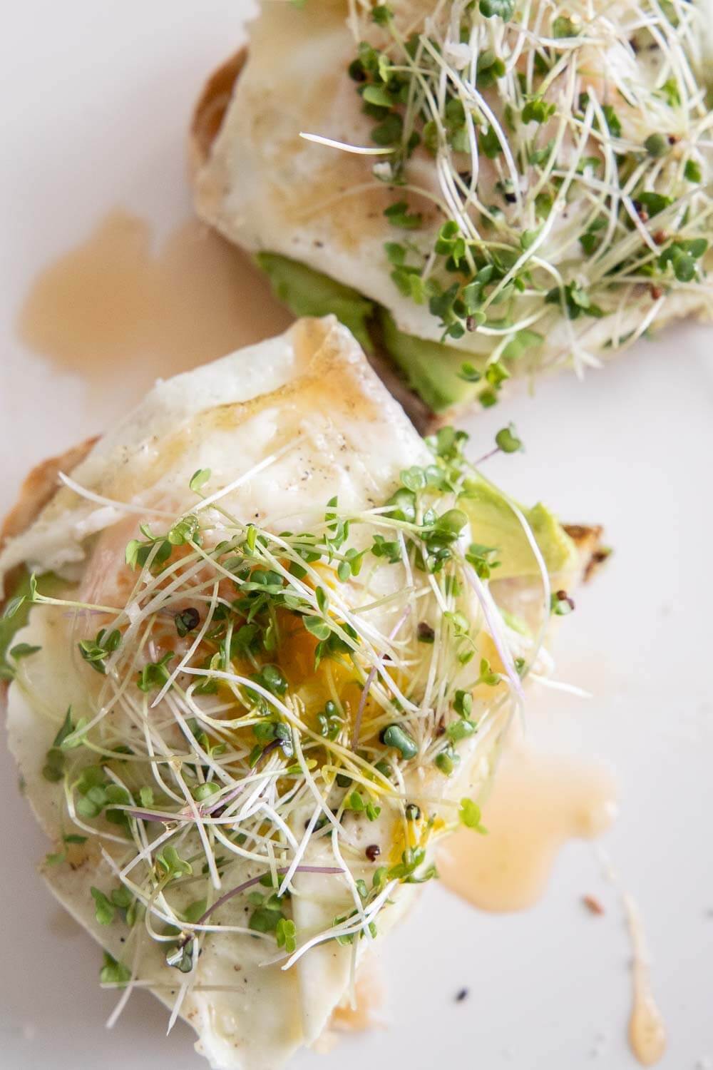 Easy Sourdough Breakfast Sandwich with Micro Greens - Twelve On Main