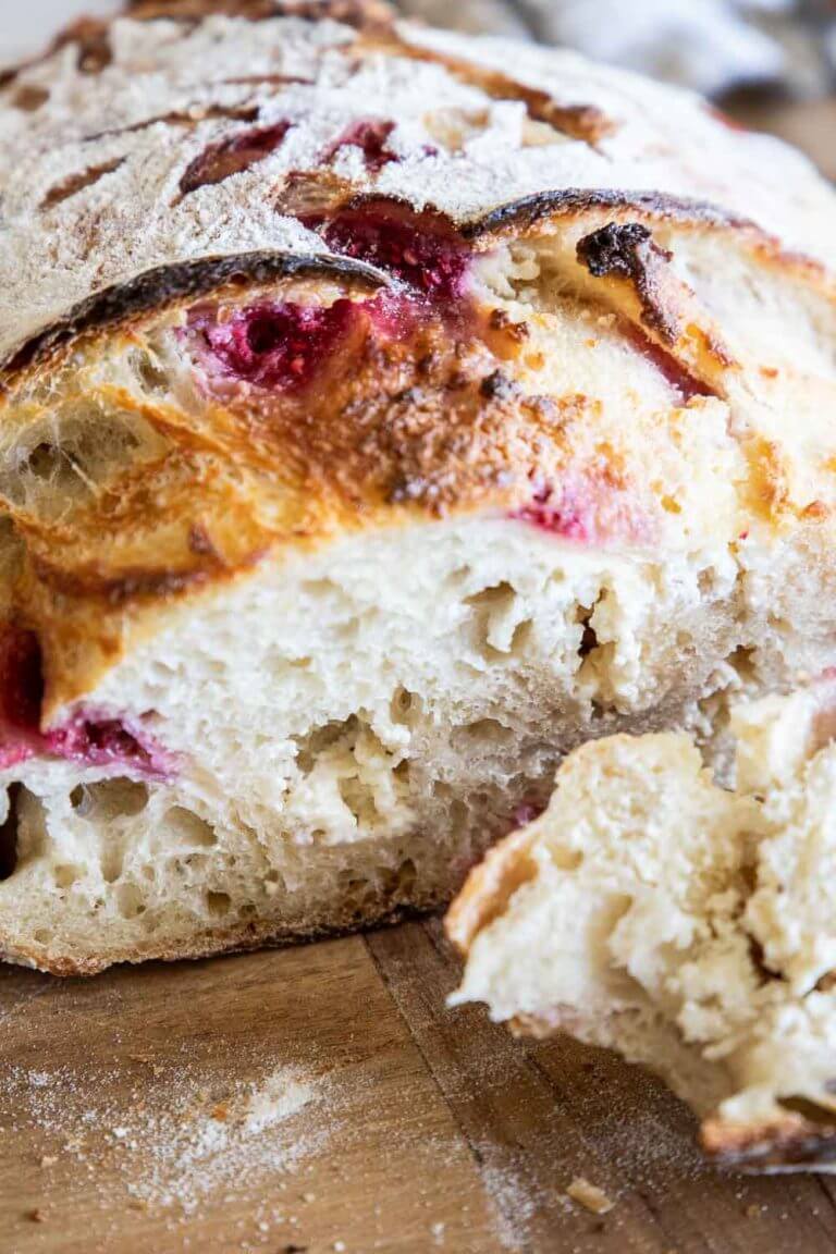 Raspberry Cheesecake Sourdough Bread - Twelve On Main