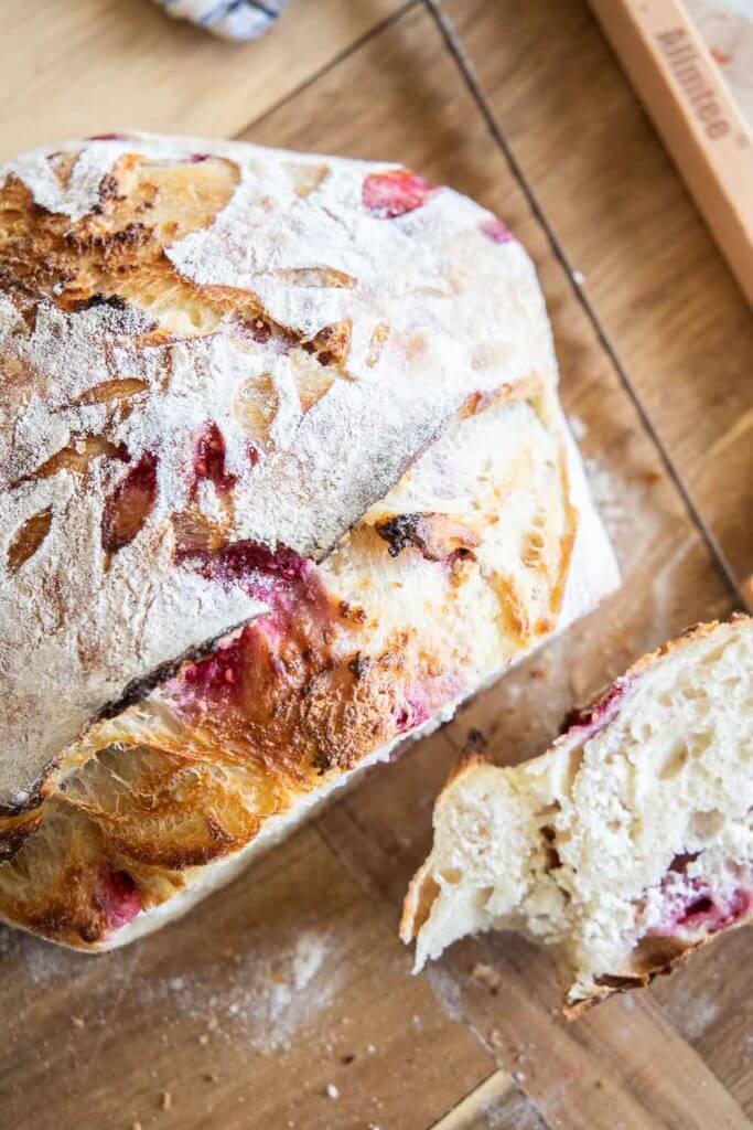 Raspberry Cheesecake Sourdough Bread - Twelve On Main