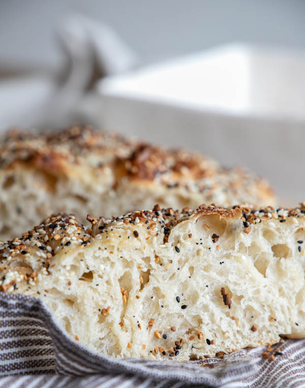 Everything But the Bagel Sourdough Focaccia Bread - Twelve On Main